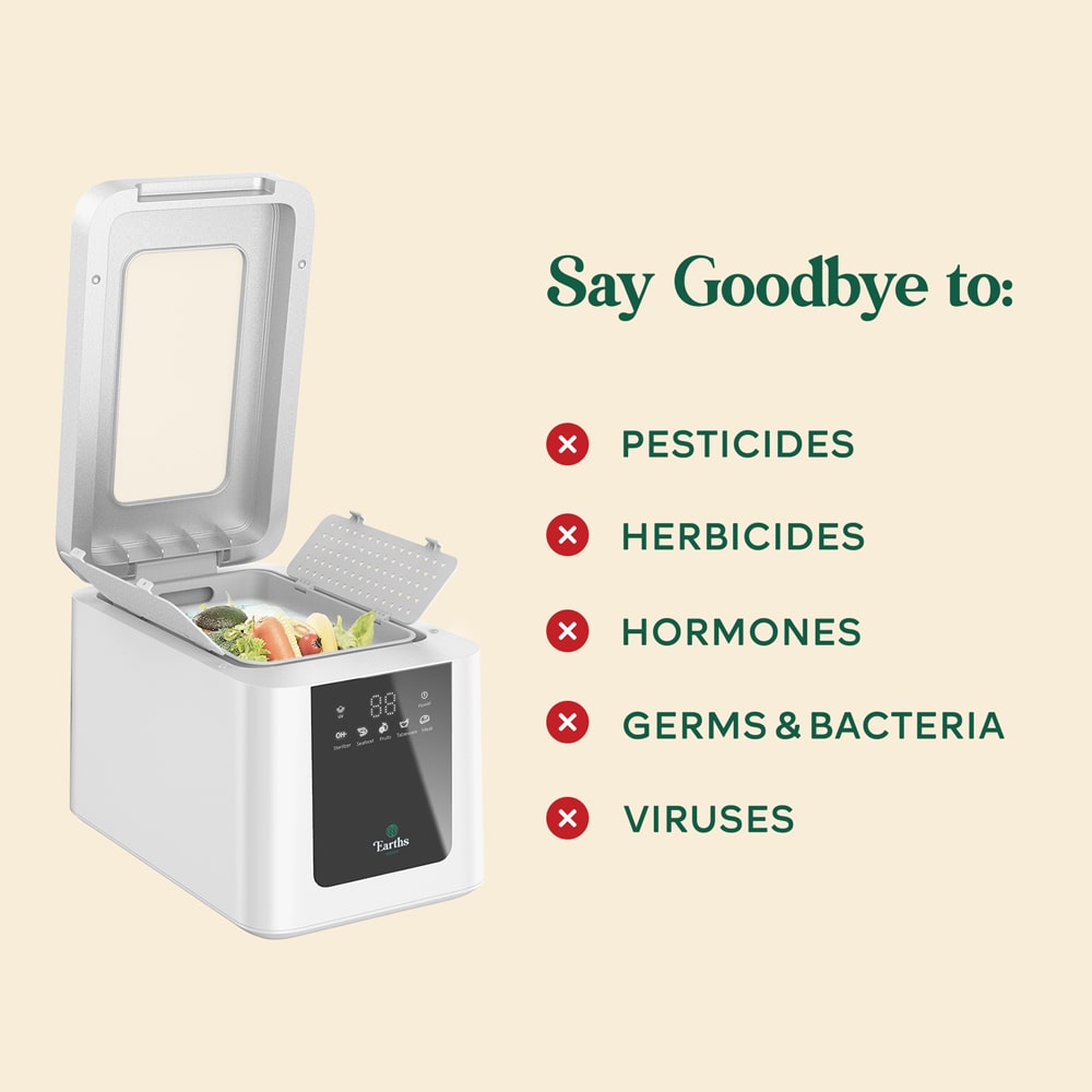 9L Food Purifier for Meat, Fish, Fruit & Vegetables – Earths Water